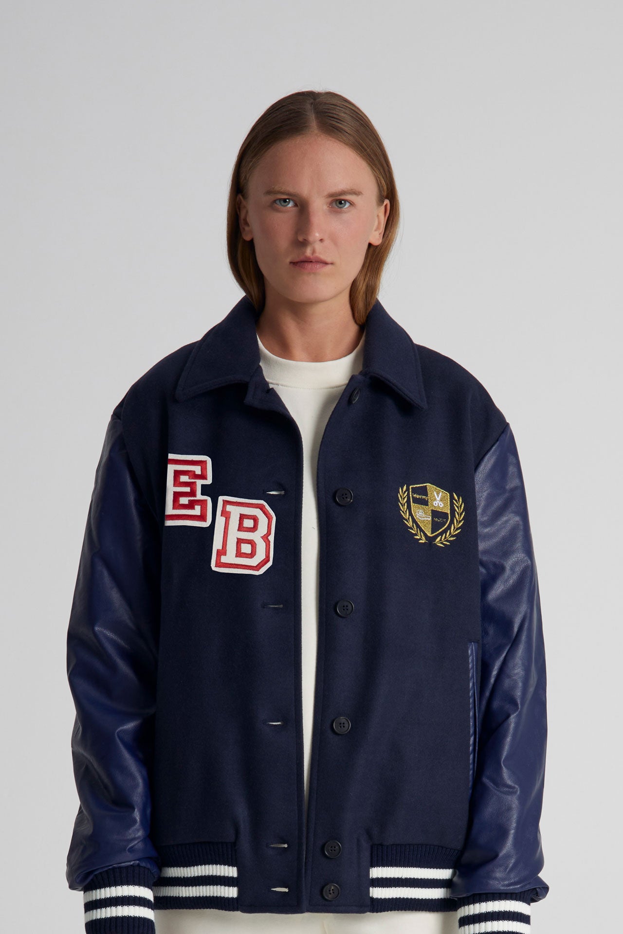 Giacca Varsity - Blu navy – IDENTITY