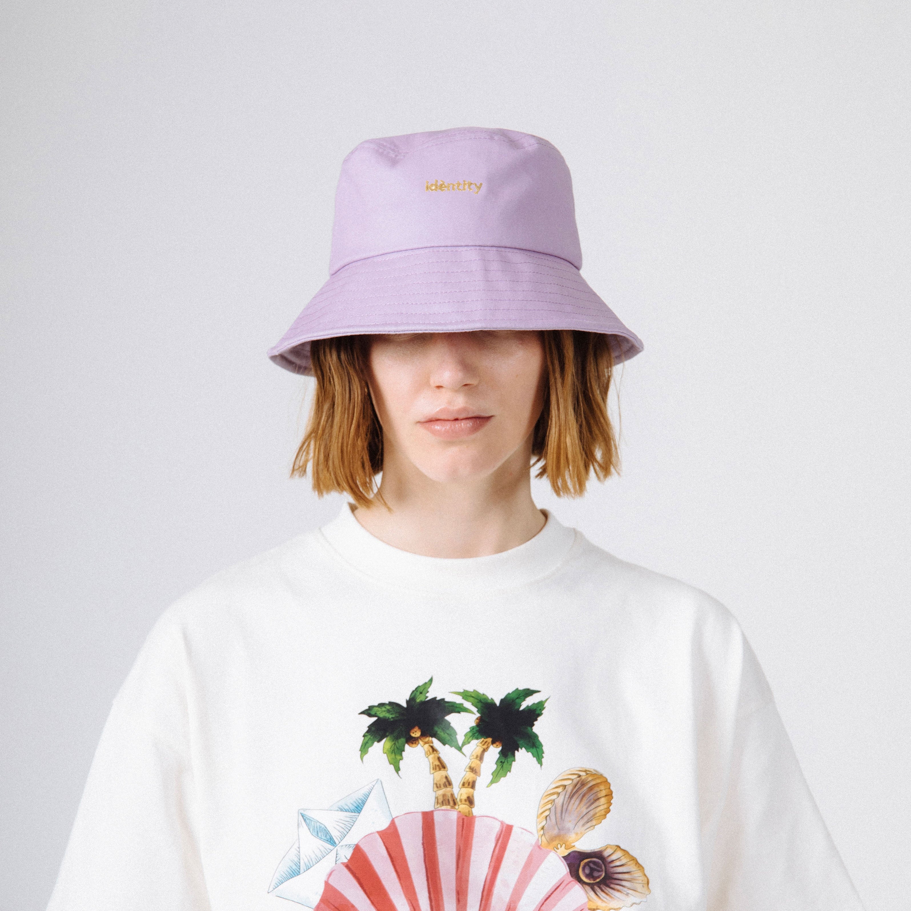 Cappello Bucket in Tela - Lilla – IDENTITY
